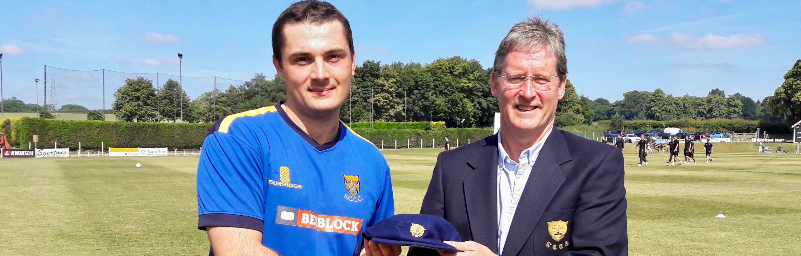 Steve Leach is presented with county cap by Shropshire - Shropshire ...